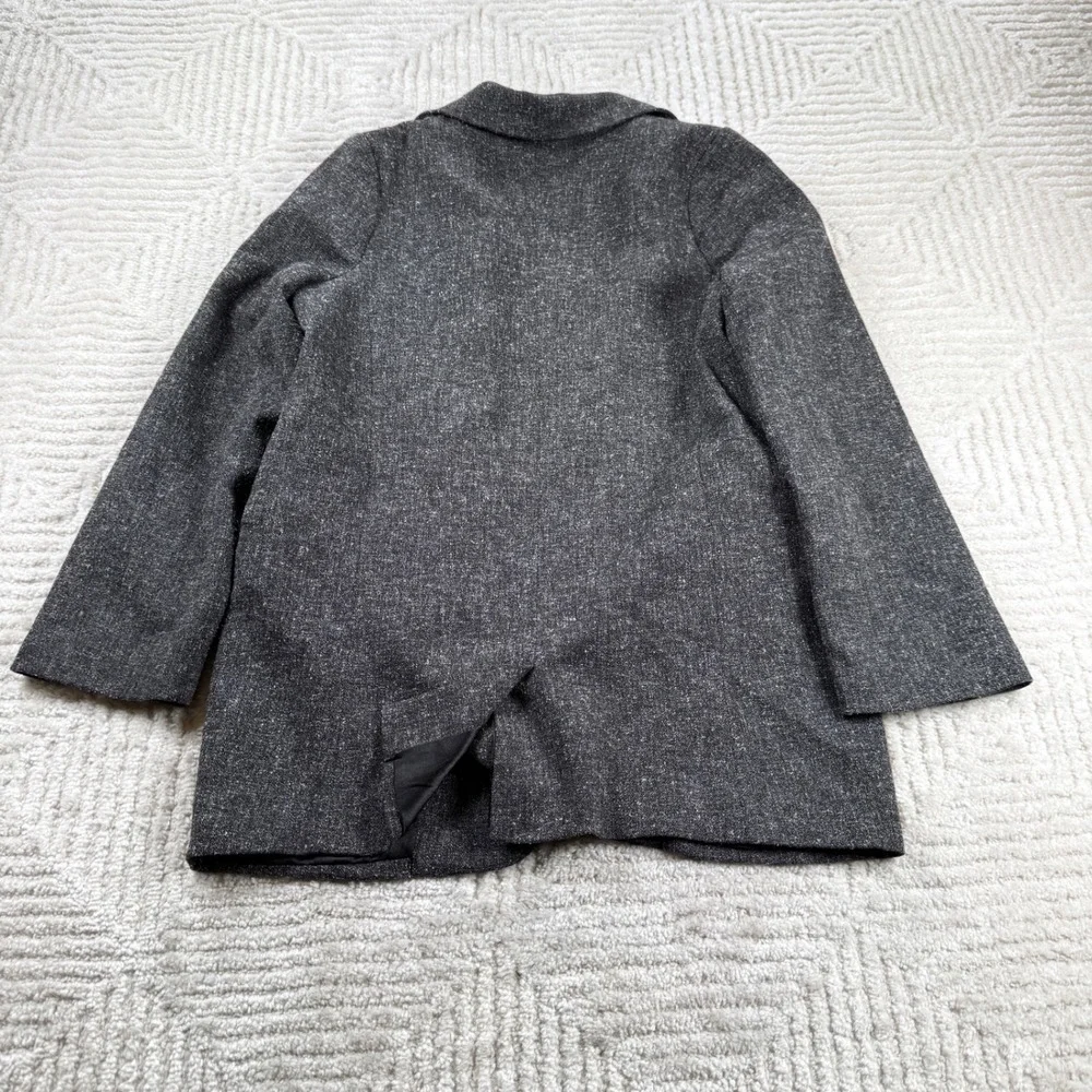 Aqua | Jackets & Coats | Aqua Blazer Womens Xl Gray Tweed Textured Work ...